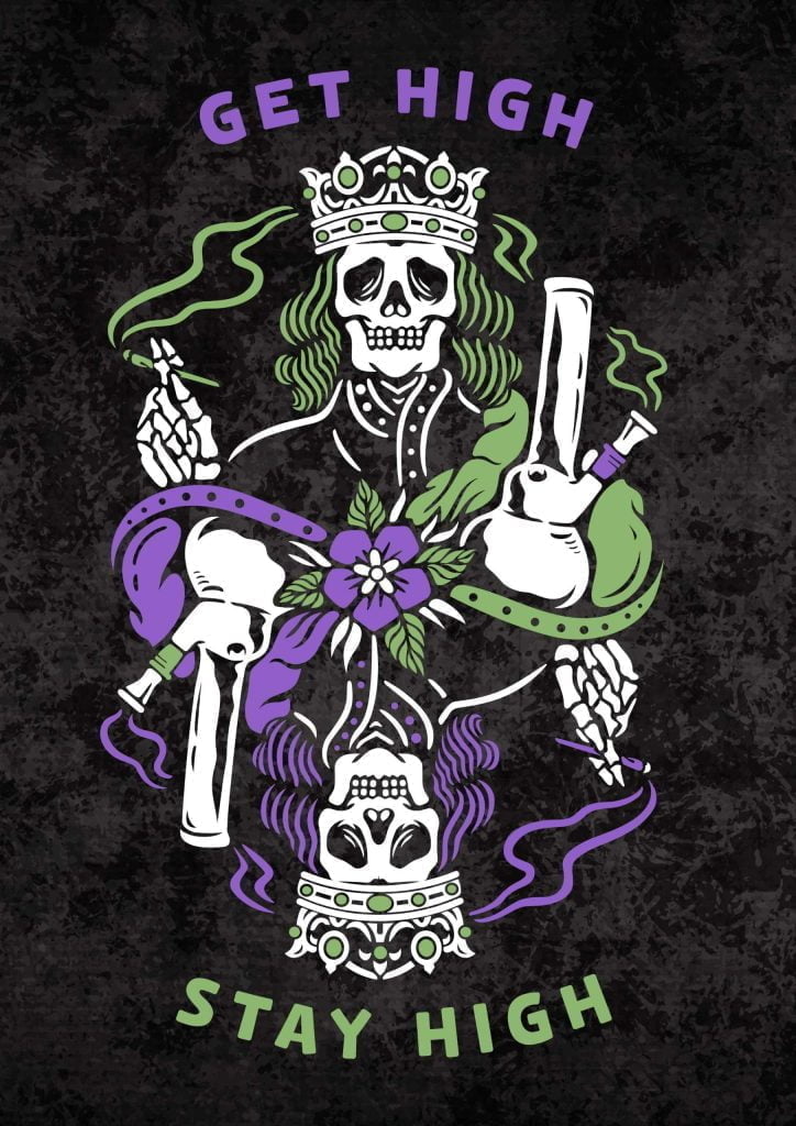 Get High Stay Fly A4 Stoner Poster - DrunkenMonk.in